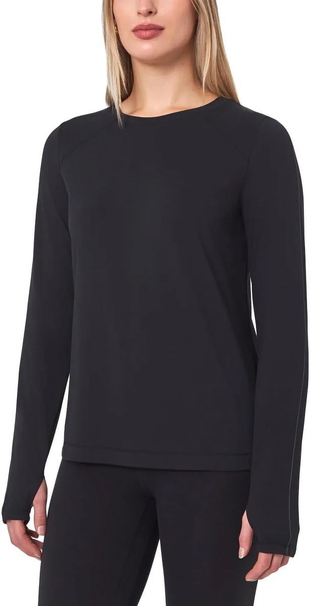 Mondetta Women's Long Sleeve Active Top with Thumb Holes (US, Alpha ...