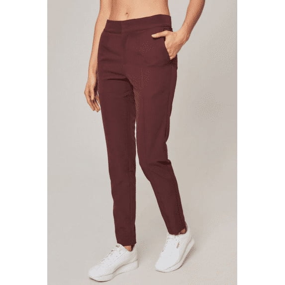 Mondetta Womens Lined Tailored Pant Maroon 8 - Walmart.com