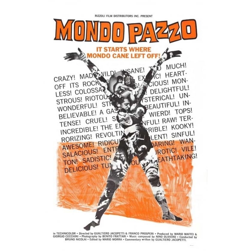 Mondo Cane 2 Movie Poster (11 x 17) - Walmart.com