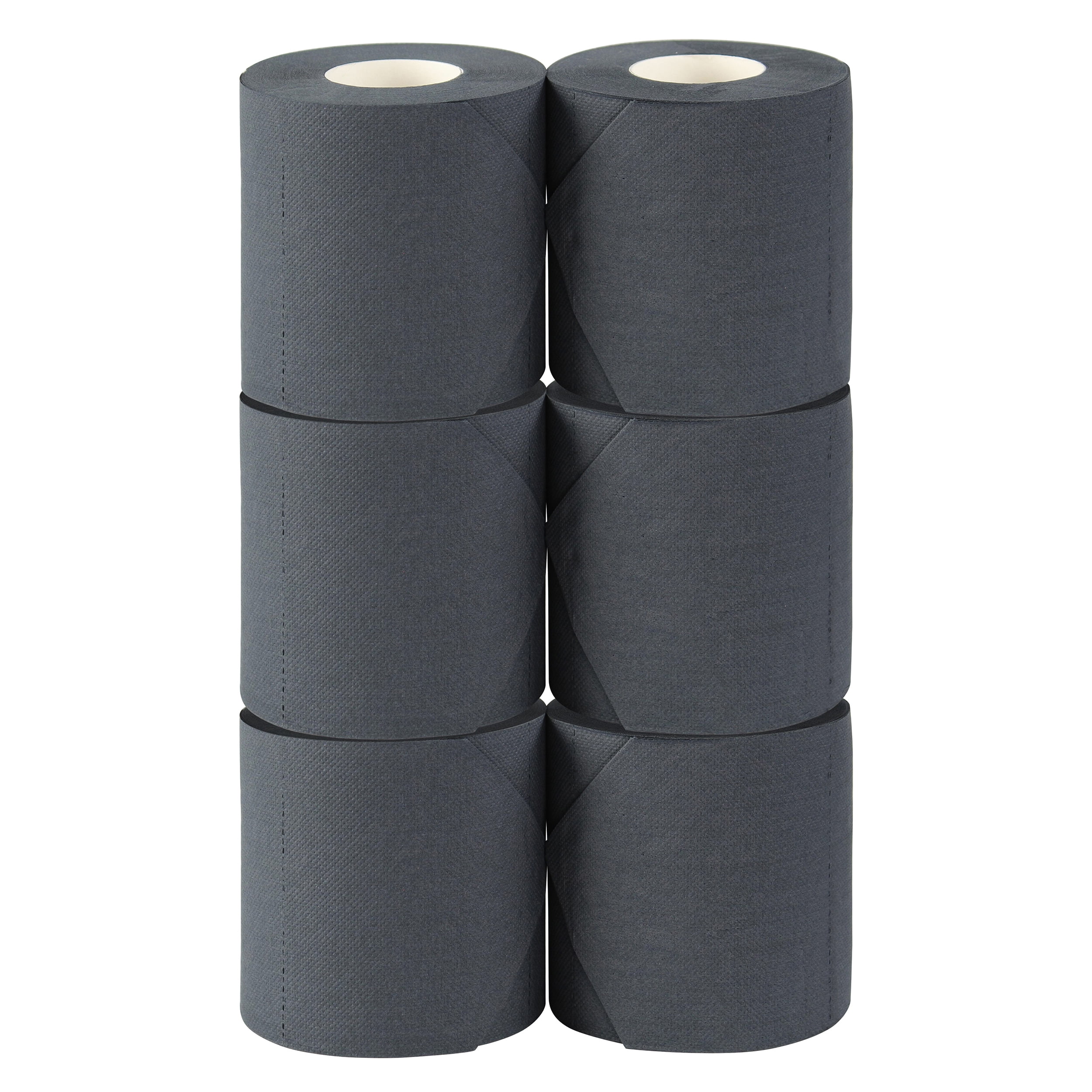 Mondo Medical 3 Ply Black Colored Bathroom Tissue Toilet Paper - 6 Roll ...