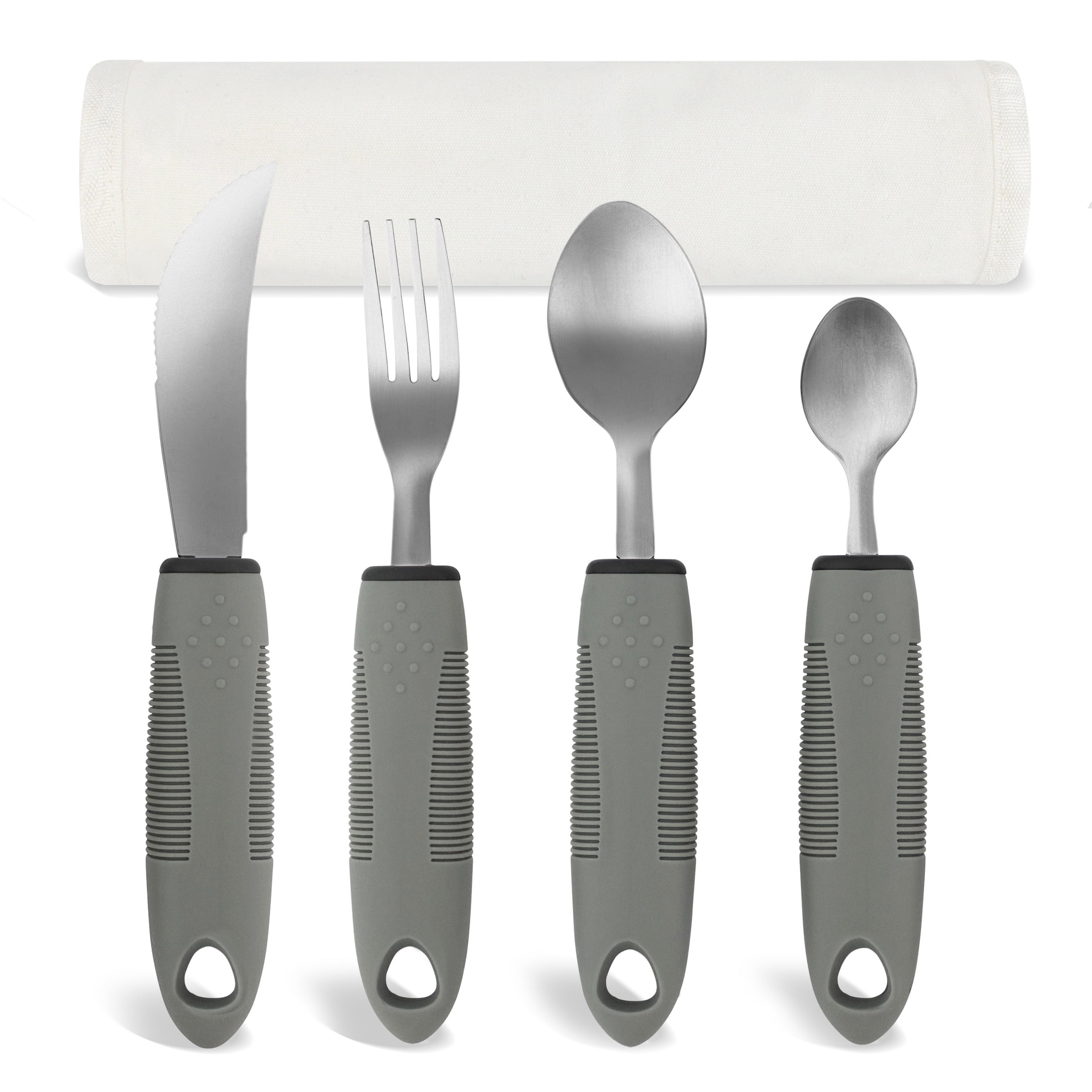Mondo Medical 4pc Weighted Utensils for Hand Tremors, Arthritis ...