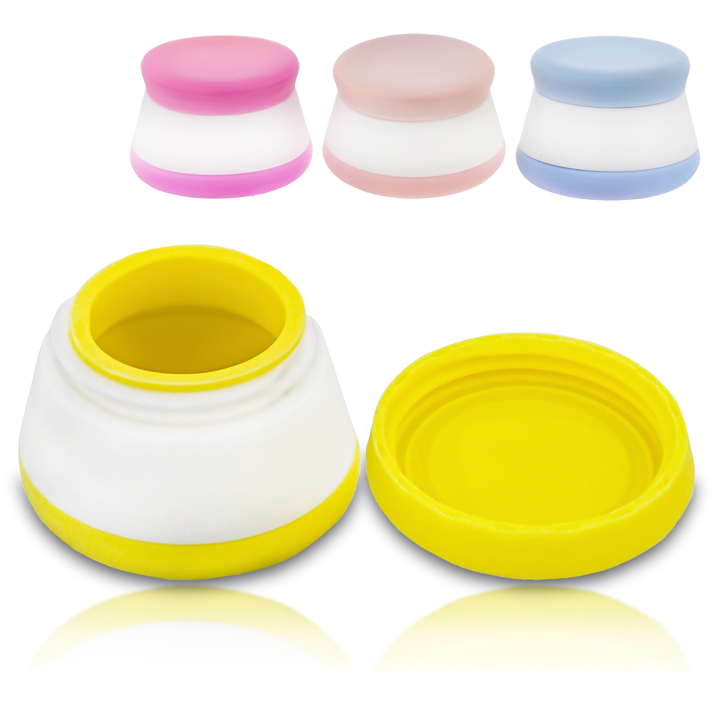 Mondo Medical 4pk Silicone Travel Containers for Toiletries Liquids and ...
