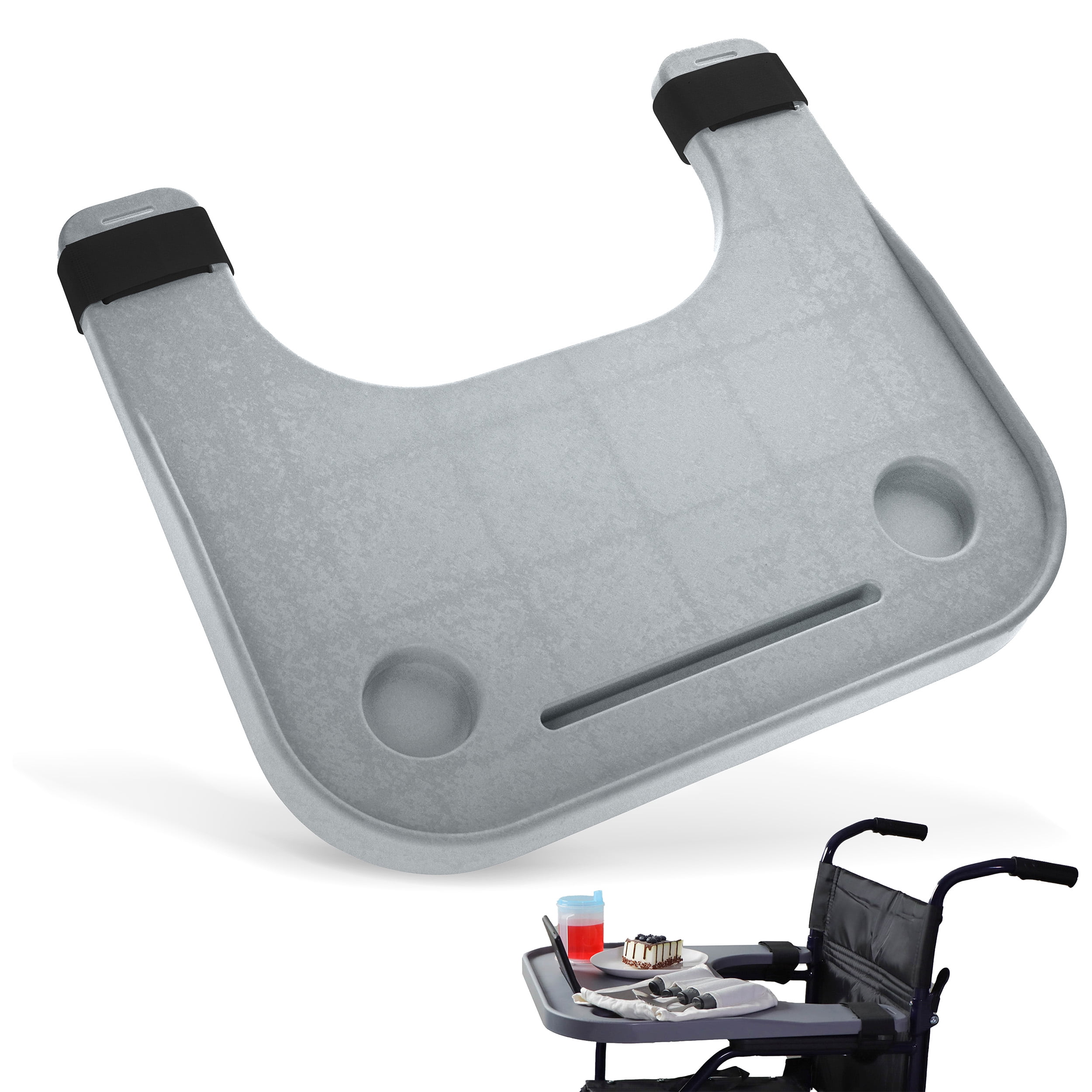 Mondo Medical Gray Strap On Wheelchair Tray Table for 18 to 20in Wide ...