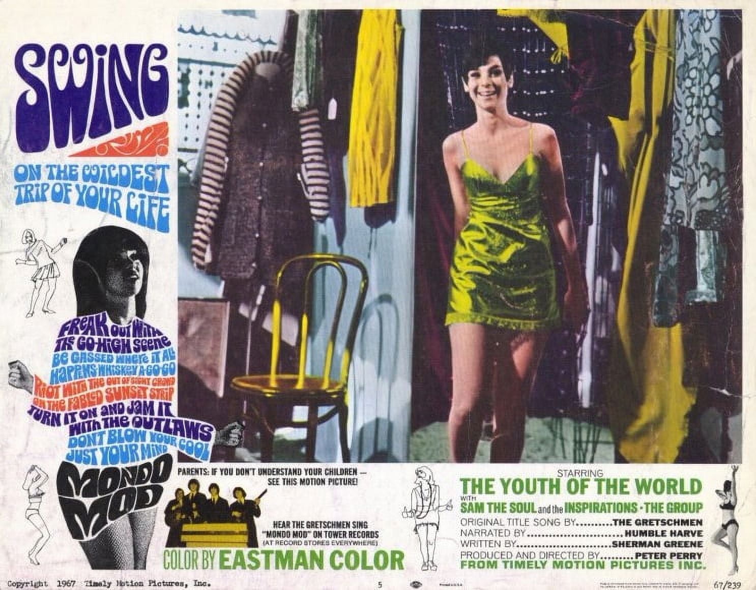 Mondo Mod - movie POSTER (Style D) (11" x 14") (1967) - Walmart.com