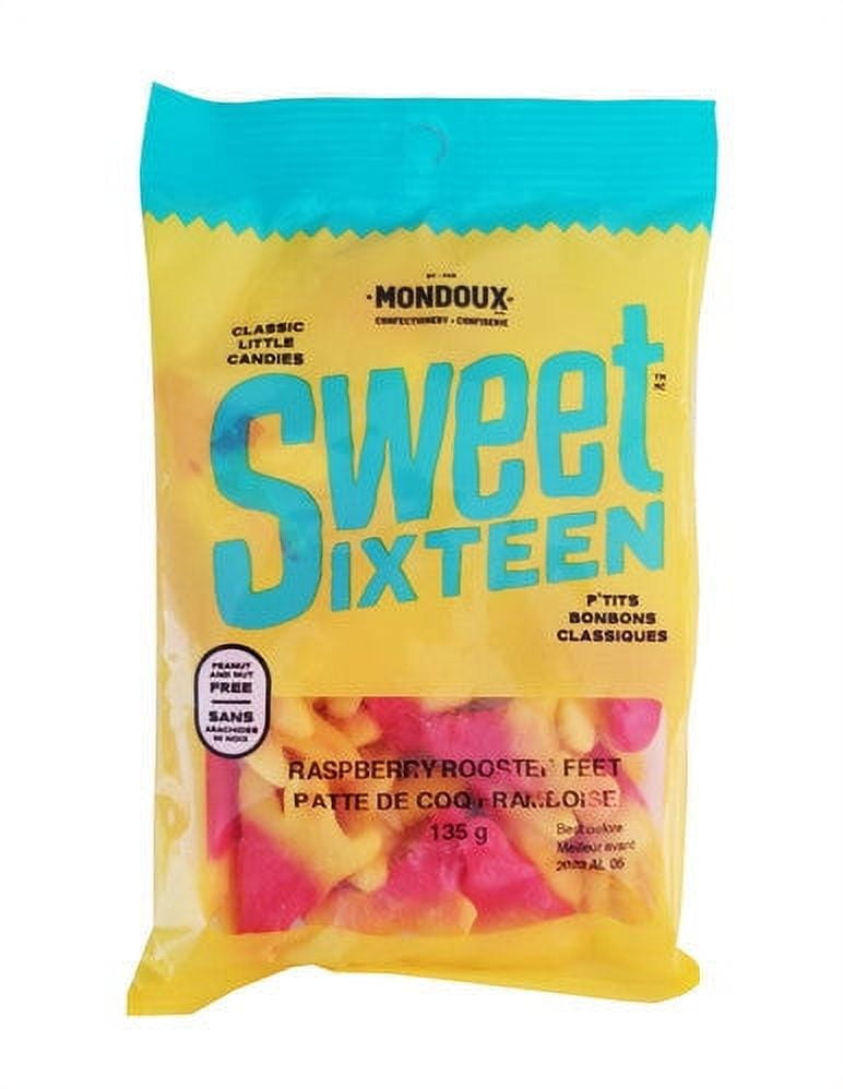 Mondoux Sweet Sixteen Raspberry Rooster Feet Gummy, 135g/4.5 oz ...