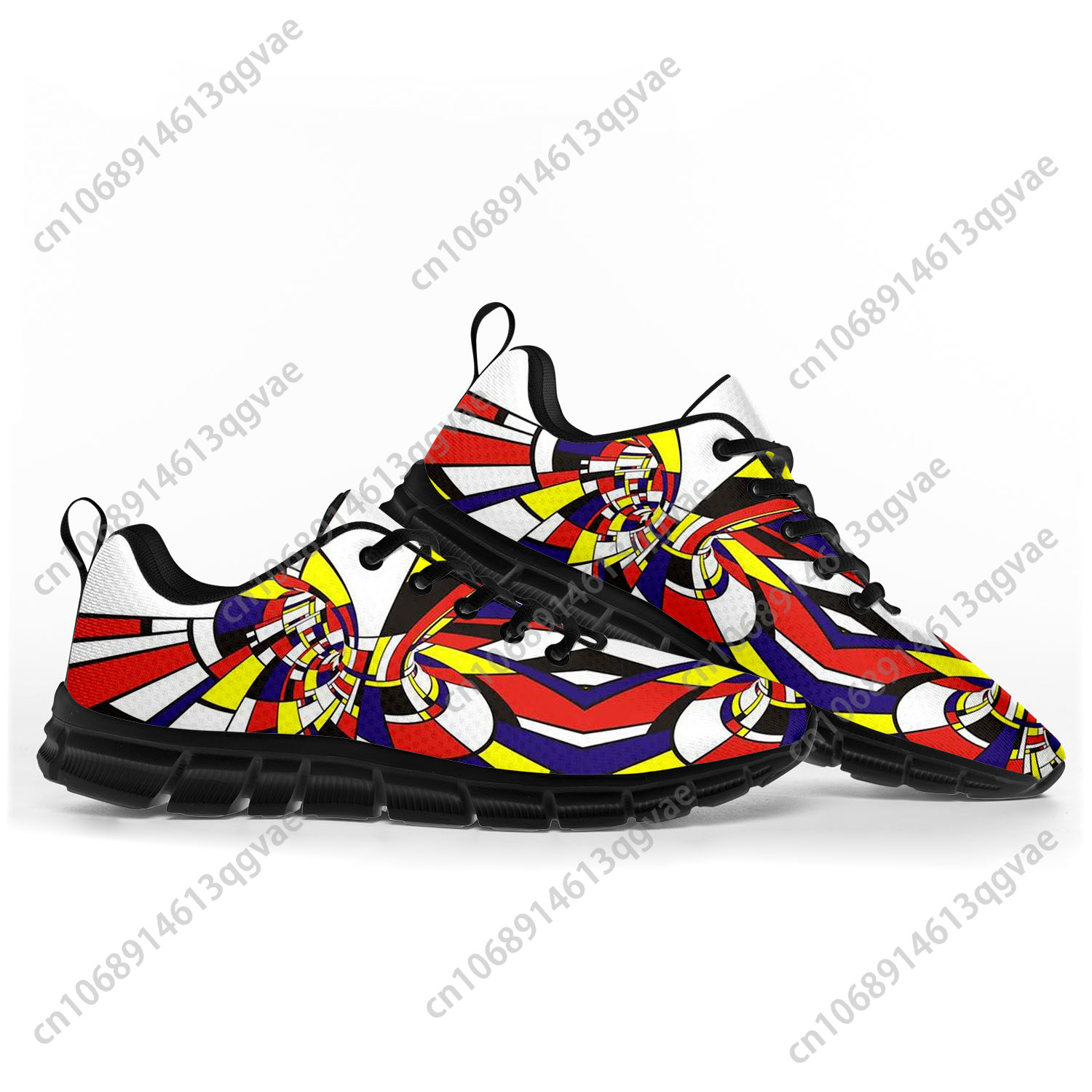 Mondrian Abstract Art Aesthetic Sports Shoes Mens Womens Teenager Kids ...