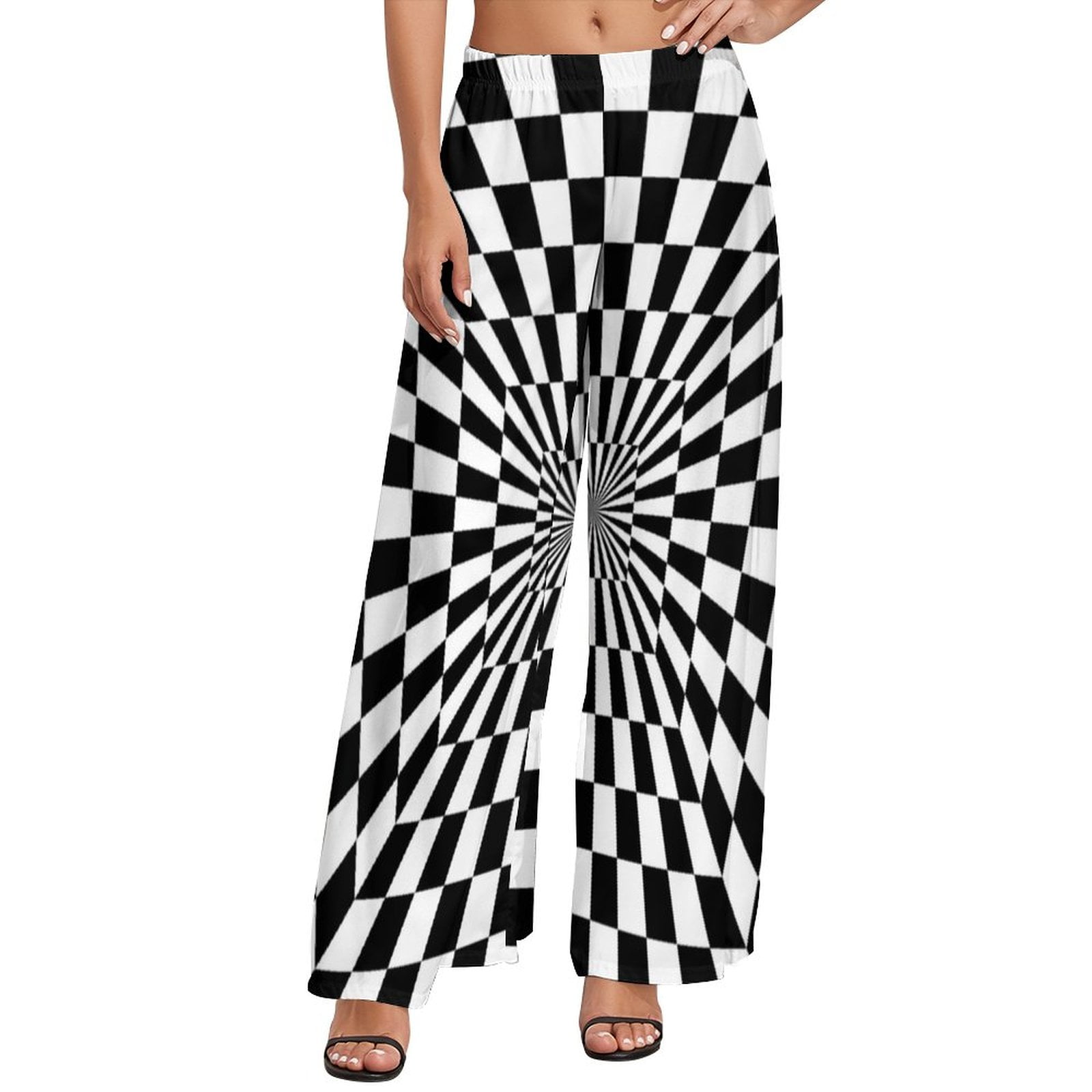 Mondrian Geometry Straight Pants Modern Art Modern Wide Leg Pants ...
