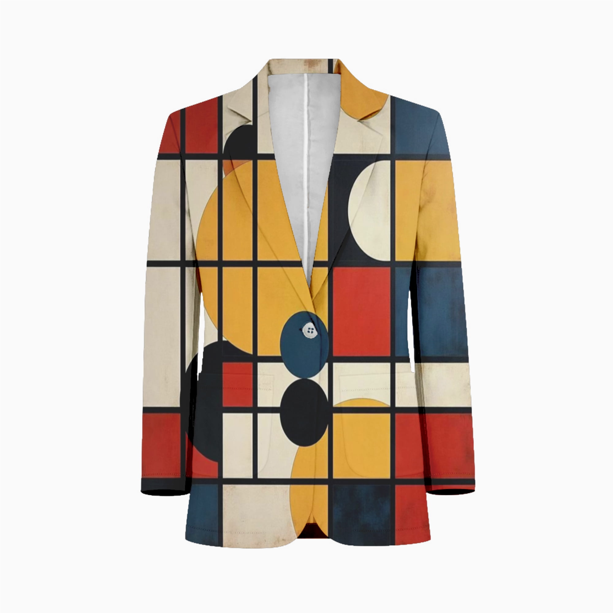 Mondrian Inspired（13） Mens Suits Shawl Collar Slim Fit Suit Mens Groom ...