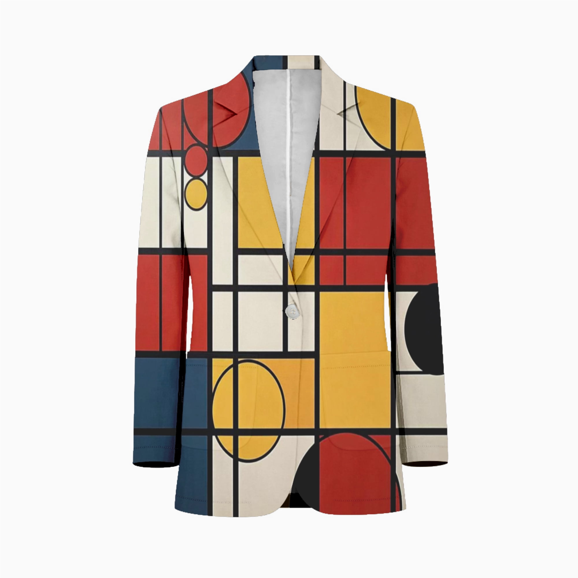 Mondrian Inspired（14） Mens Suits Shawl Collar Slim Fit Suit Mens Groom ...
