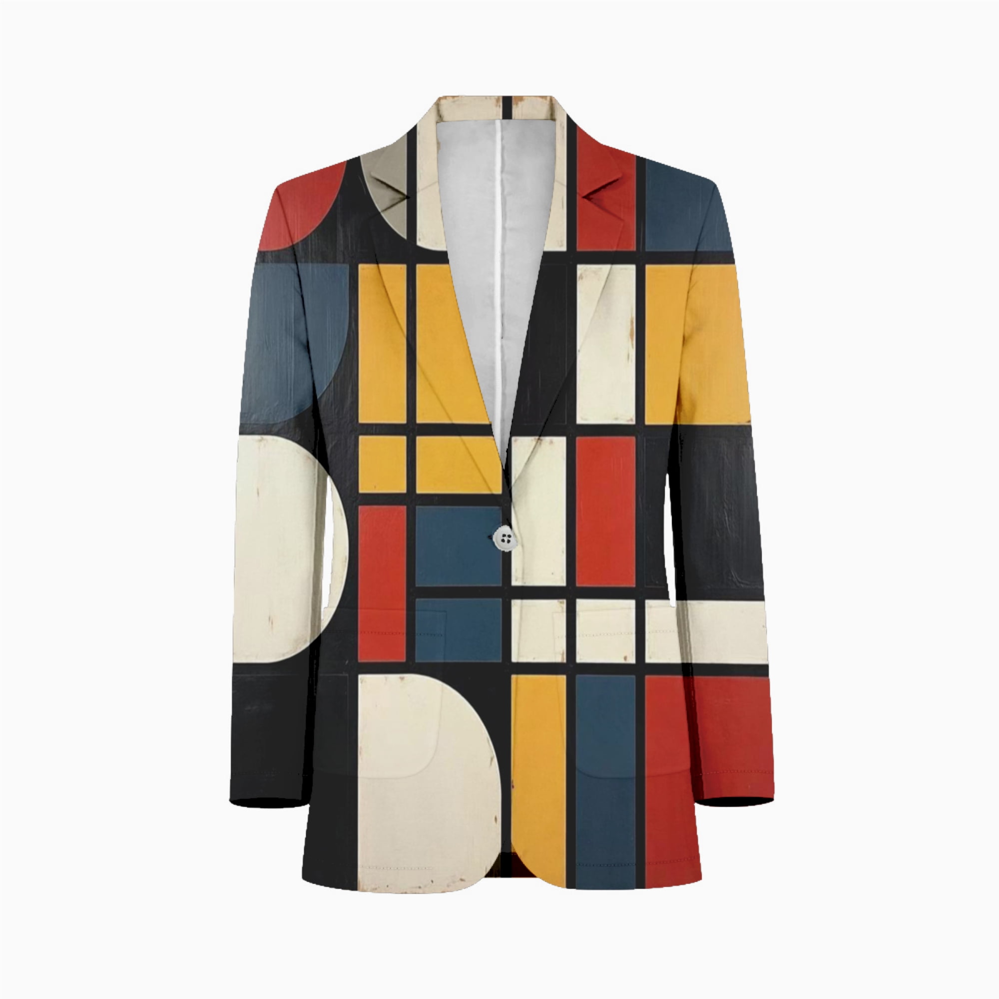 Mondrian Inspired（20） Customized Men's Suits full man Shawl Collar ...