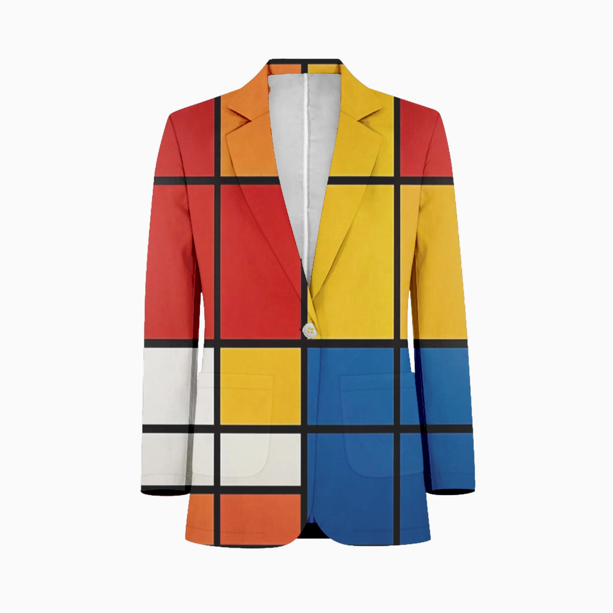 Mondrian Inspired（4） Mens Suits Shawl Collar Slim Fit Suit Mens Groom ...