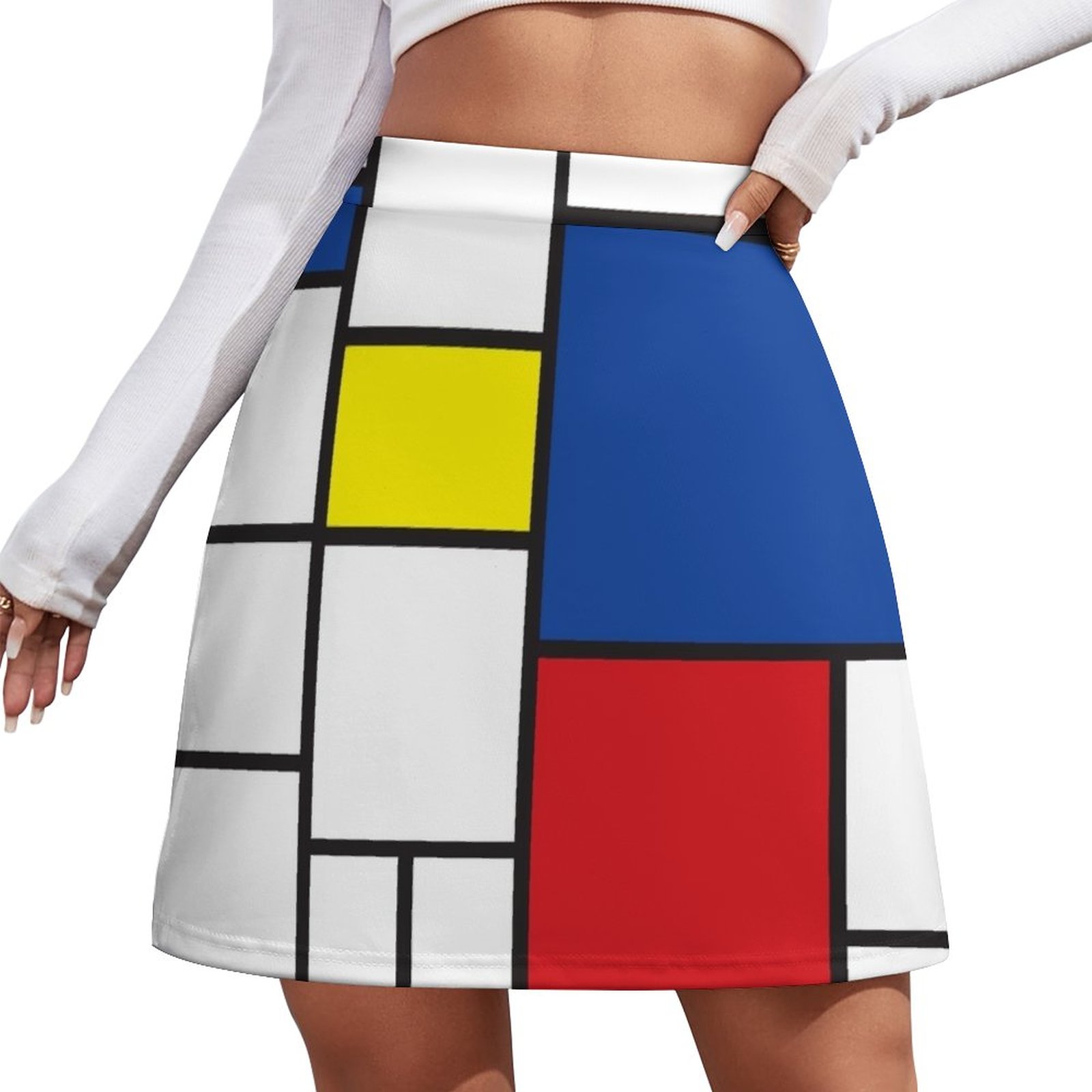 Mondrian Minimalist De Stijl Modern Art II ? fatfatin Mini Skirt luxury ...