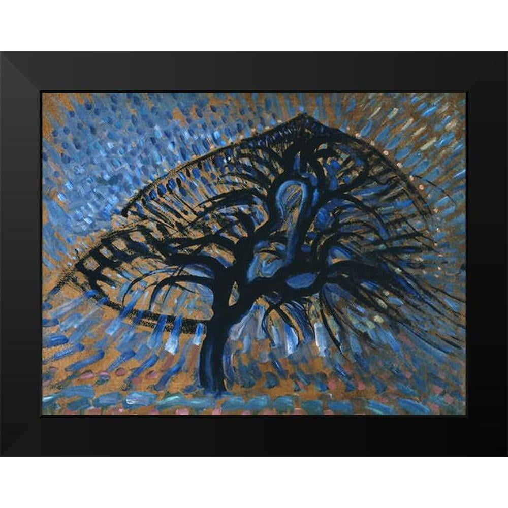 Mondrian, Piet 14x12 Black Modern Framed Museum Art Print Titled ...