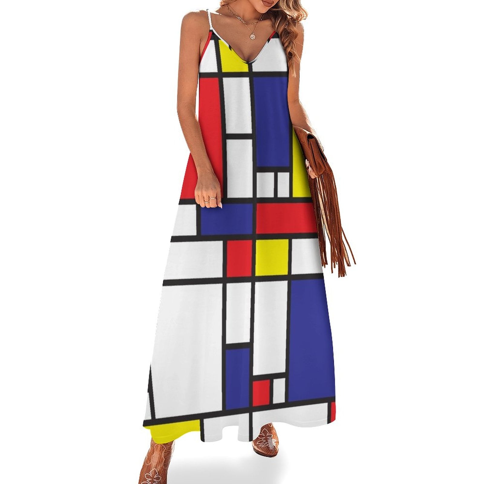 Mondrian Study I Sleeveless Dress elegant dresses for women birthday ...