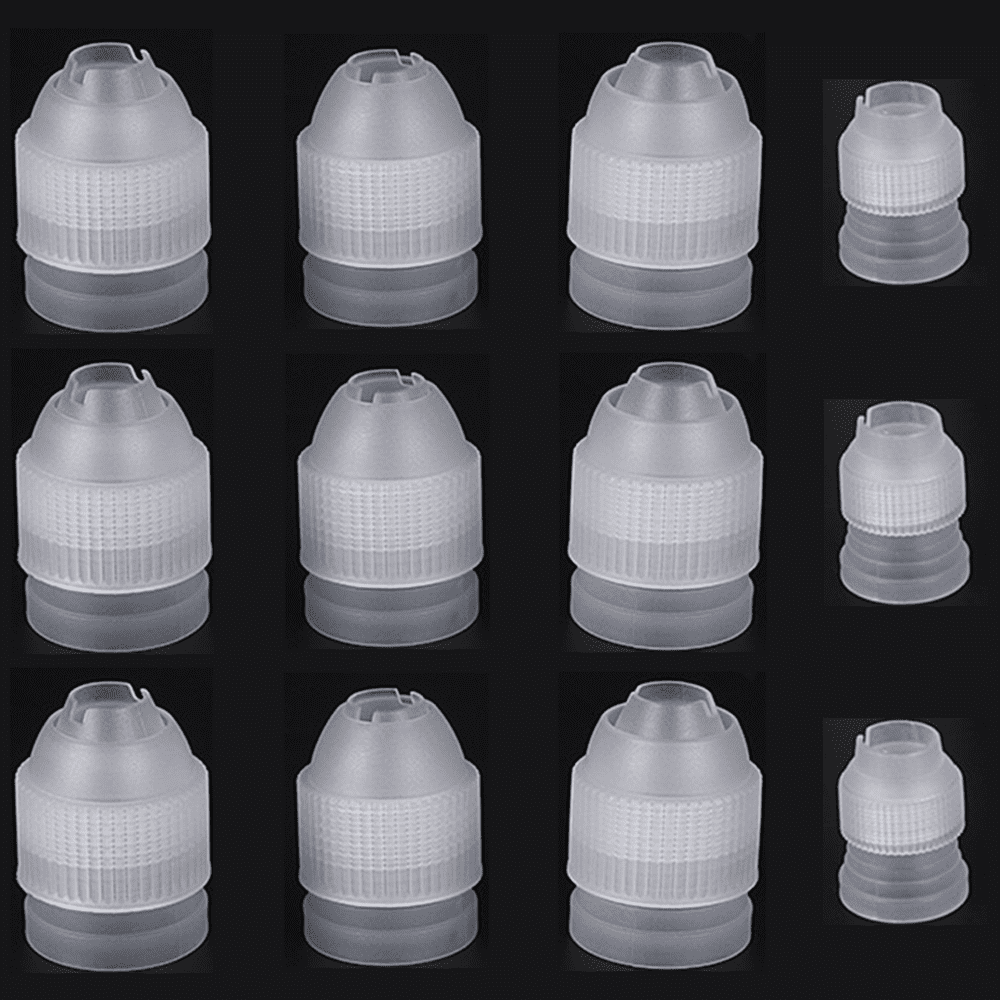 Monebena 12 Pieces White Pastry Bag Coupler, Four Different Sizes ...