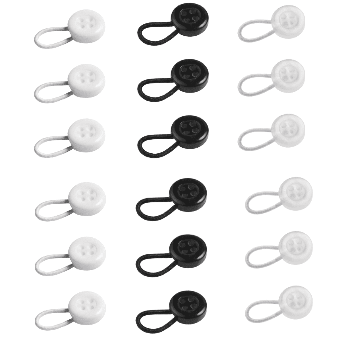 Monebena 18 Pcs Collar Extenders Neck Extender Elastic Wonder Button ...