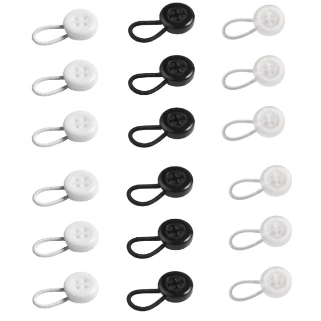 Monebena 18 Pcs Collar Extenders Neck Extender Elastic Wonder Button ...