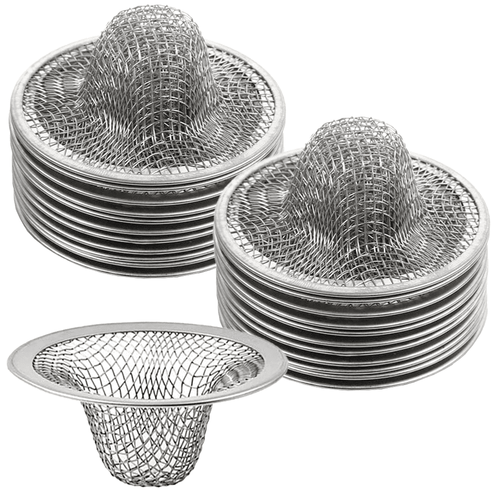 Monebena 20 Pack Bathroom Mesh Sink Drain Strainer - 3.5" Top / 1.6 ...