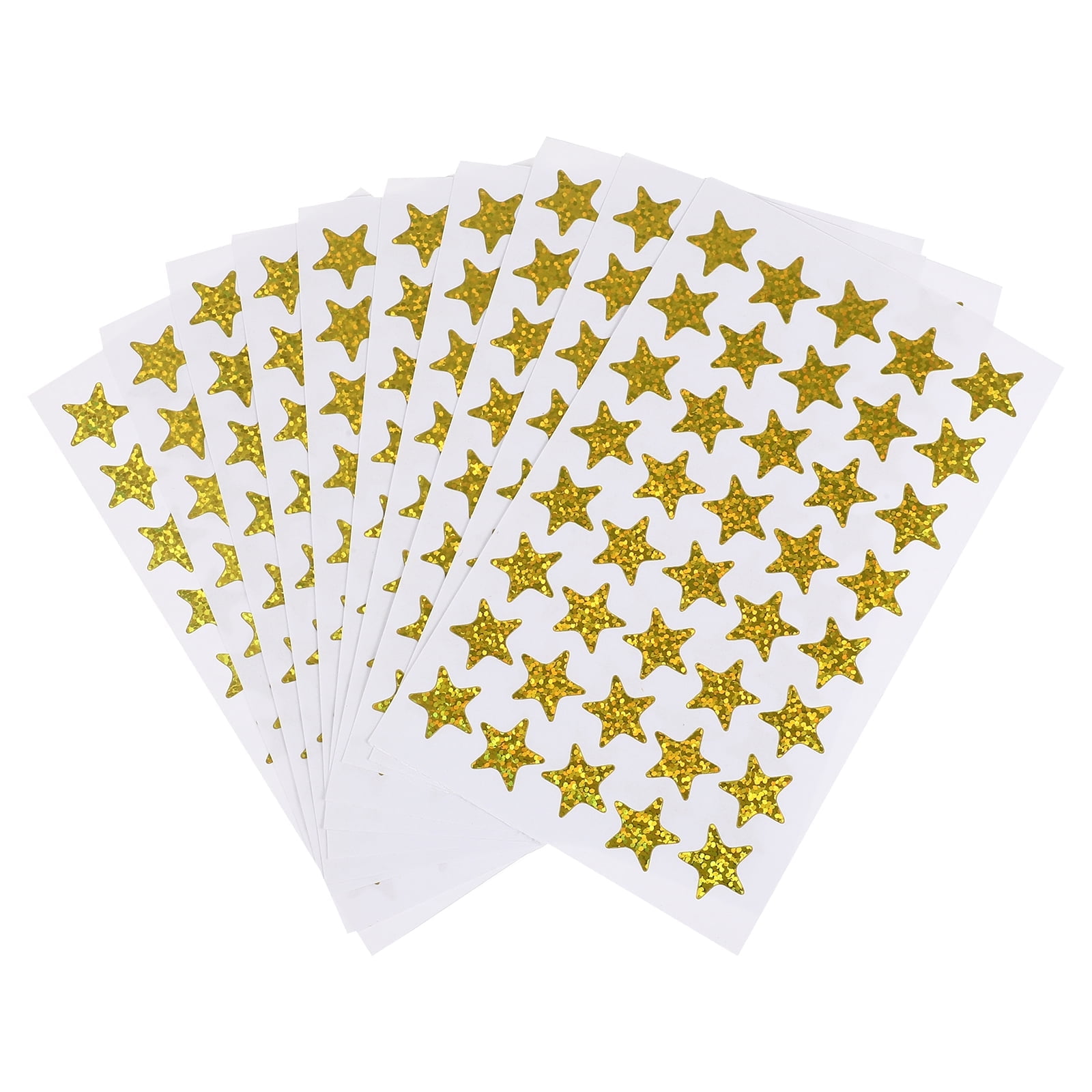 Monebena 2000 PCS Gold Star Stickers, 0.6" Tiny Glitter Foil Gold Star ...