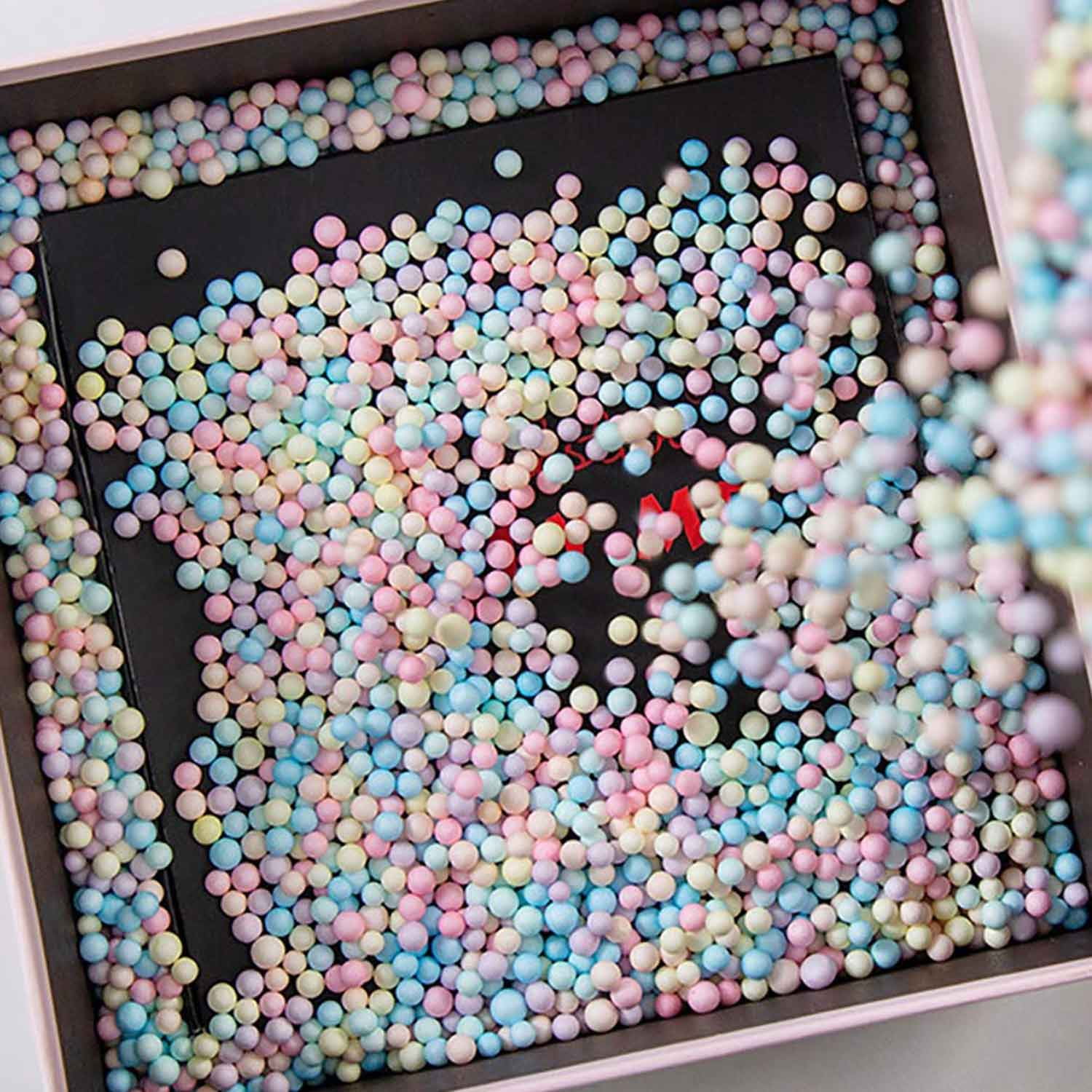 Monebena 25G Rainbow Foam Balls Beads Decorative Styrofoam Balls Gift ...