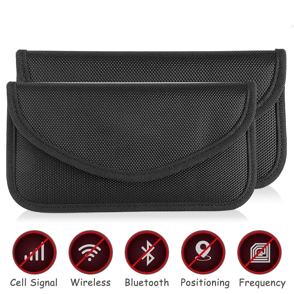 Monebena 2Pcs Faraday Bag RFID Signal Blocking Shielding Pouch Cell ...