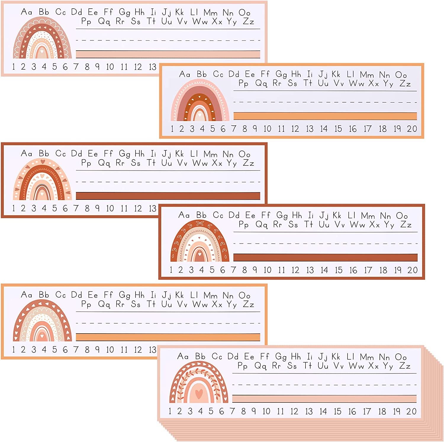 Monebena 60 Colorful Desk Name Tags for Classroom (12x4) - Traditional ...