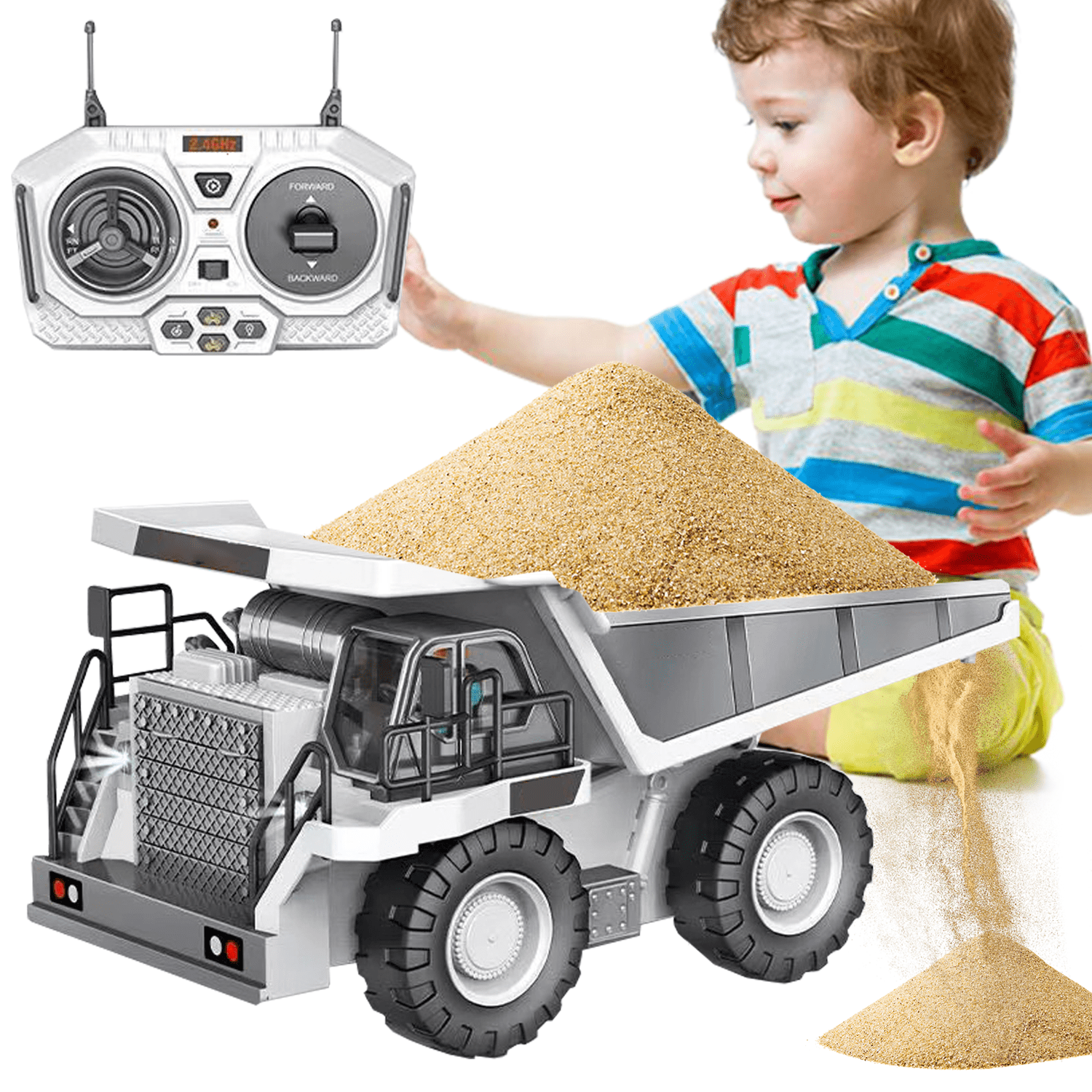 Monebena 9 Channel Remote Control Dump Truck with Box Dump Truck Toys 1 ...
