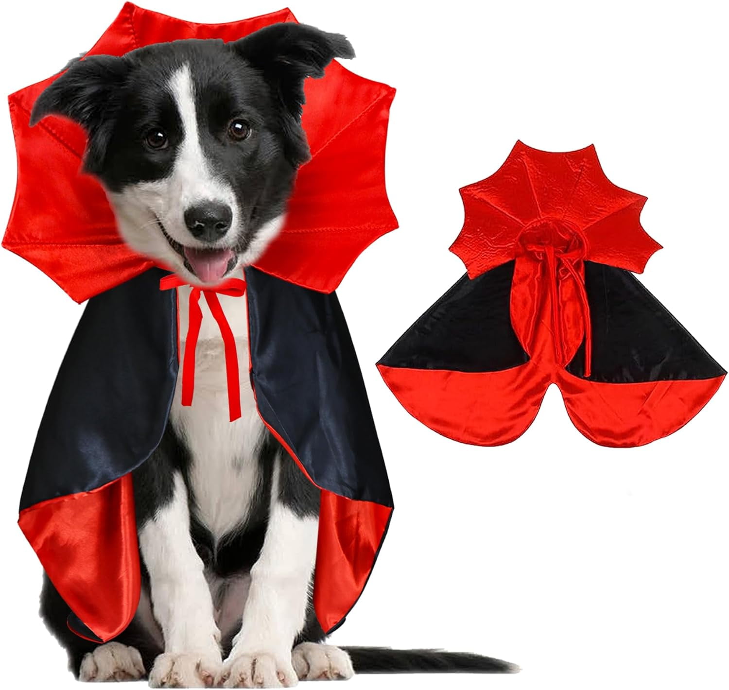 Monebena Dog Halloween Costumes, Dog Vampire Cloak Costume Dog Devil ...