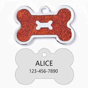 Pet Artist Personalized Pet Name ID Tags for Dog, Custom Double Sided ...
