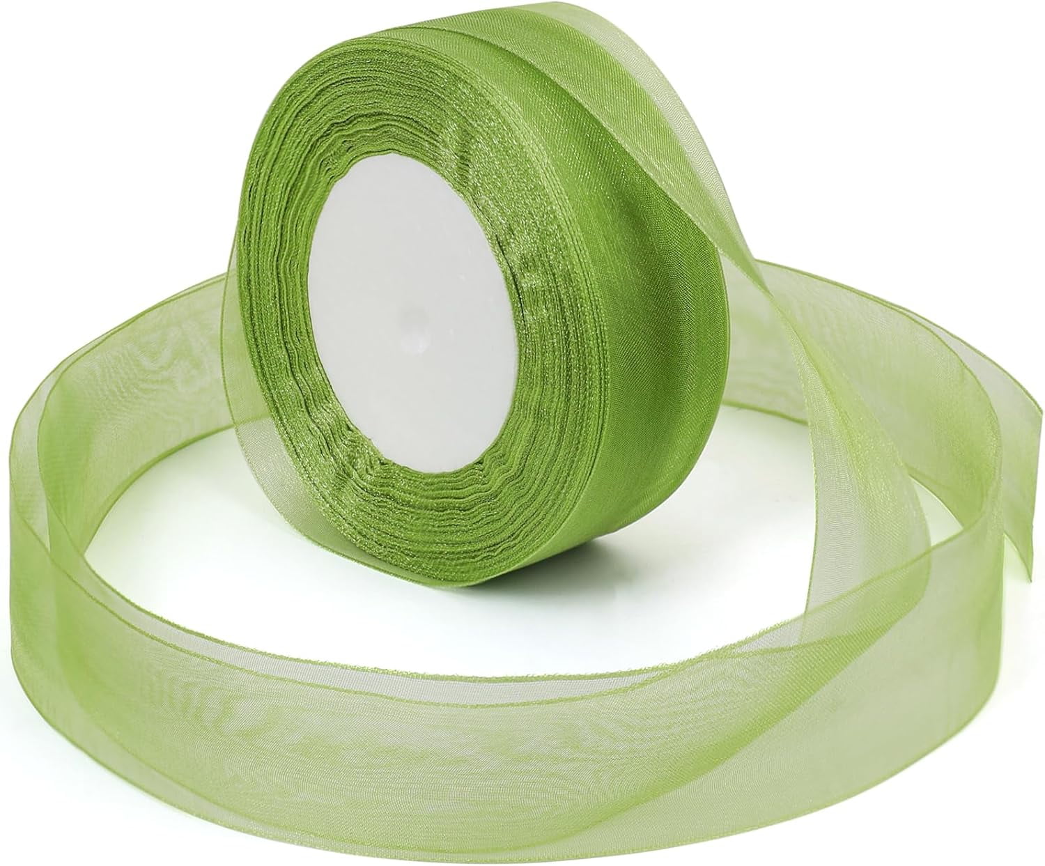 Monebena Ribbon for Gifts Wrapping, 1-1/2 inch 50Yard Sheer Organza ...