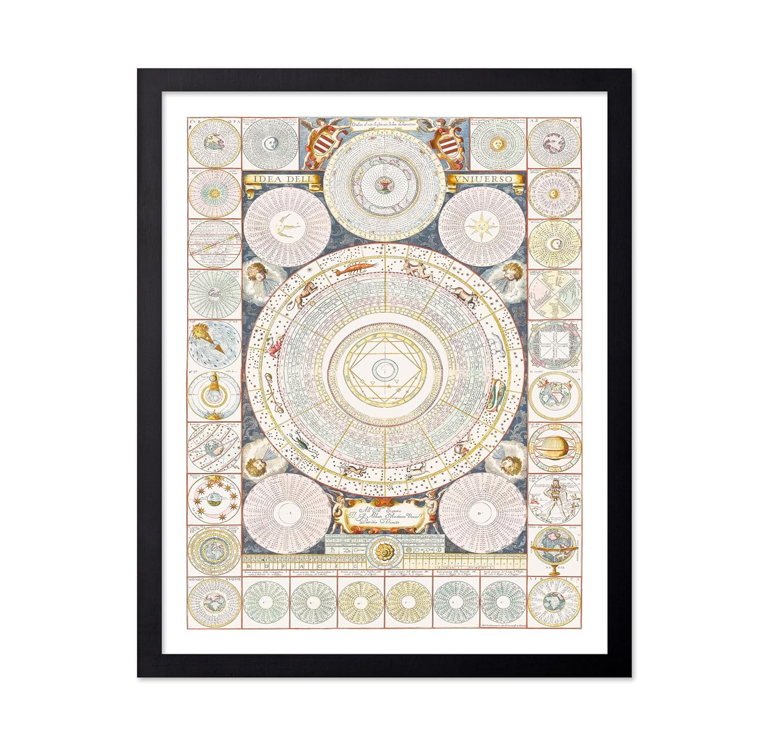 Monem Art Astrology Chart Poster - Astrological Star Sign Map - Great ...