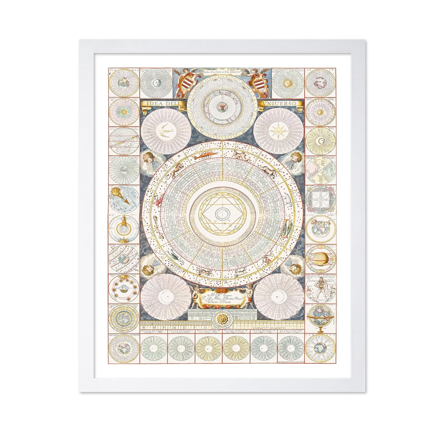 Monem Art Astrology Chart Poster - Astrological Star Sign Map - Great ...