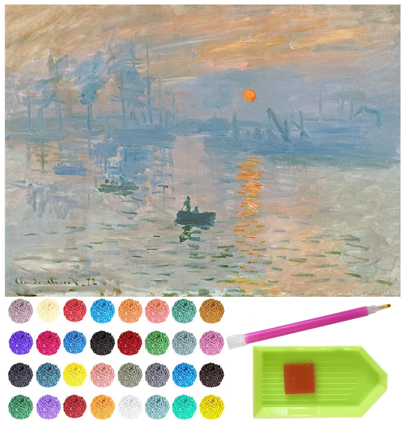Monet 5D Diamond Painting Kits, Full Drill Famous Diamond Paintings ...
