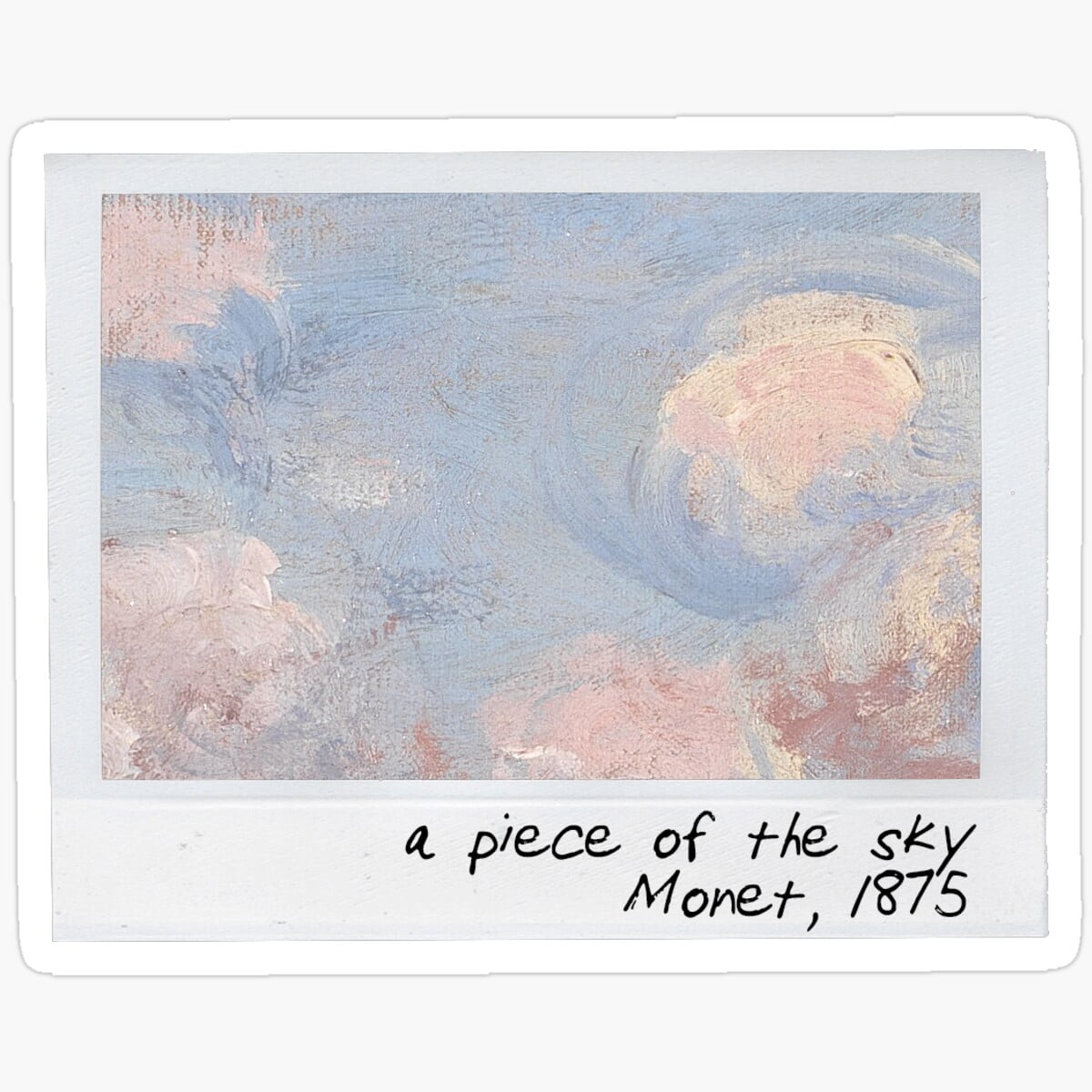 Monet - A Piece Of The Sky Sticker. Gift For You - Decorate Laptops ...