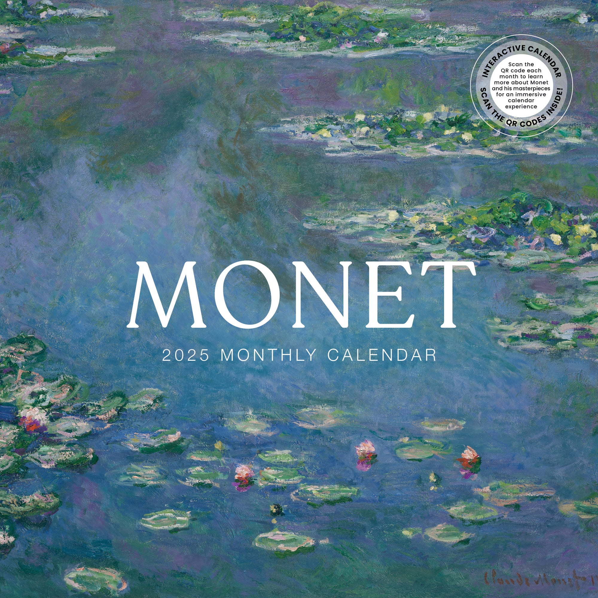 Monet Calendar 2025 | 12” x 24” Impressionist Wall Calendar 12 Month ...