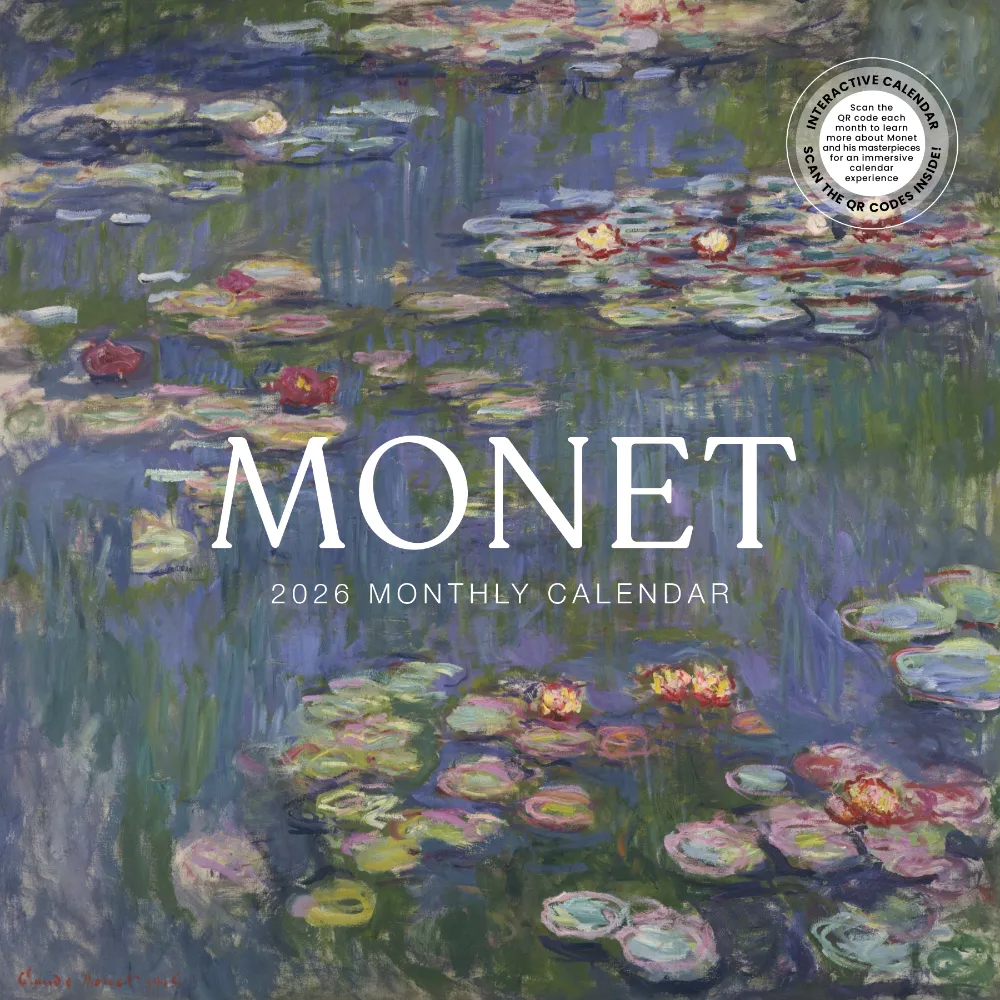 Monet Calendar 2026 | 12” x 24” Impressionist Wall Calendar 16 Month ...