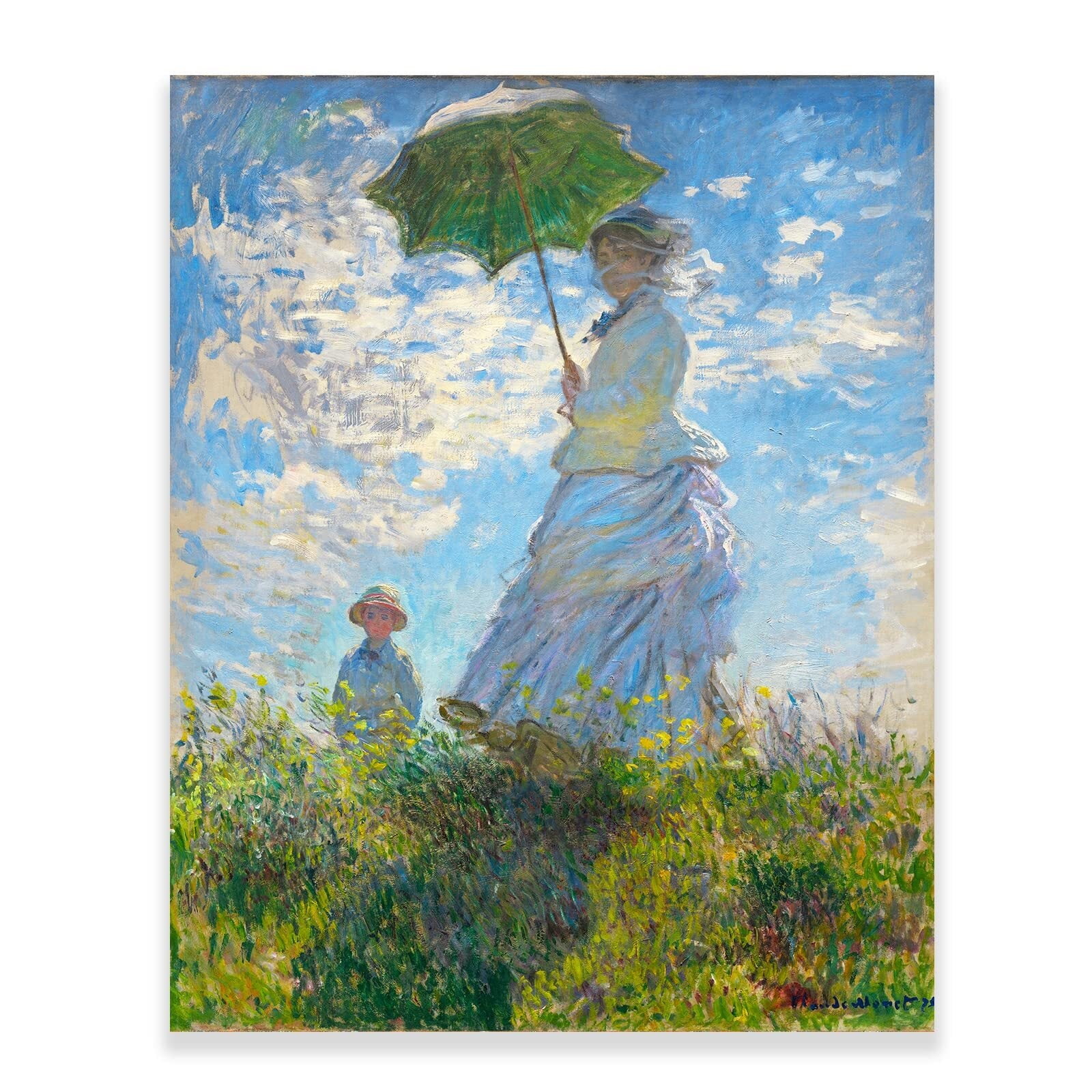 Monet Canvas Canvas Wall Art,The Walk,Impressionist Art Poster ...
