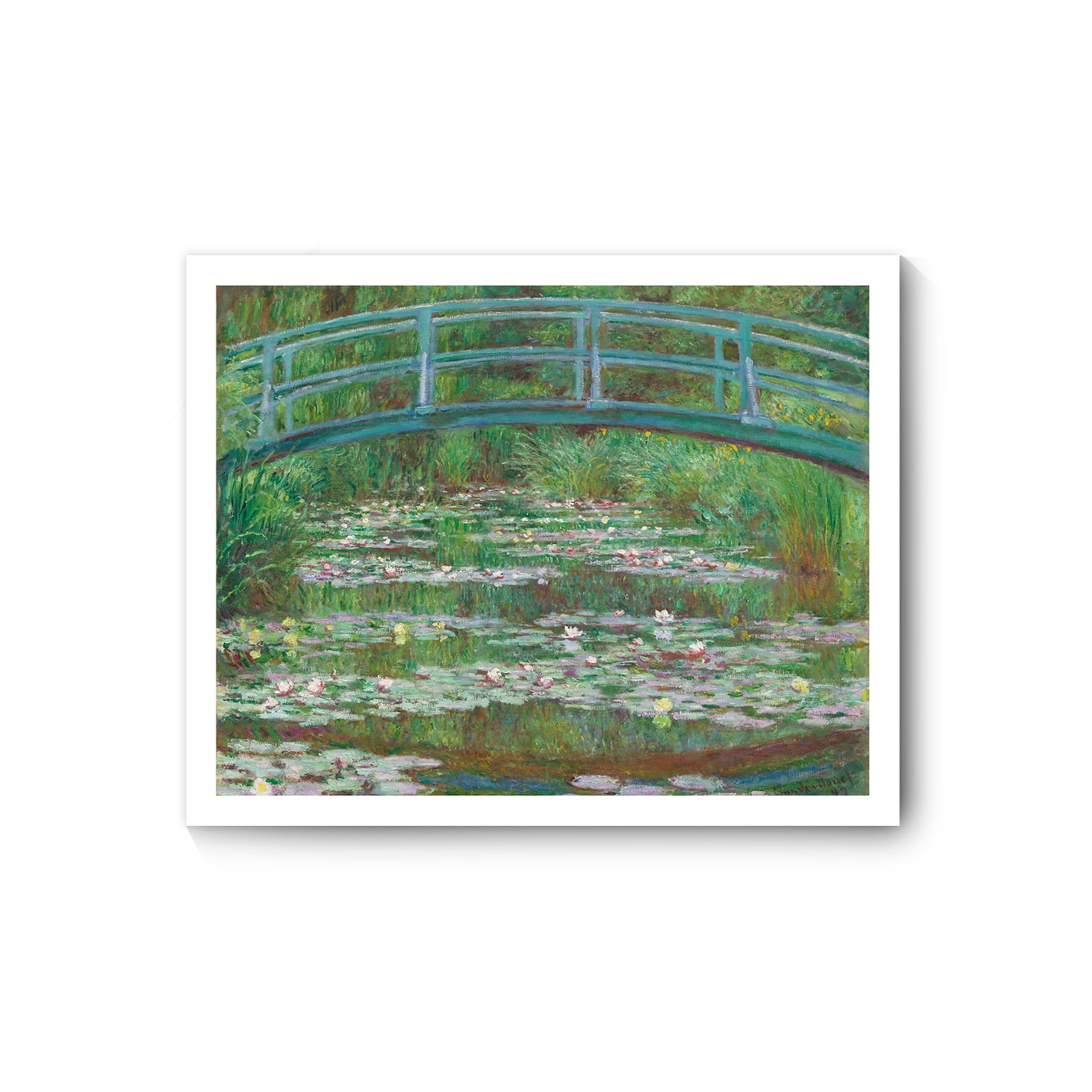 Monet Canvas Prints Wall Art, The Japanese Footbridge by Claude Monet ...