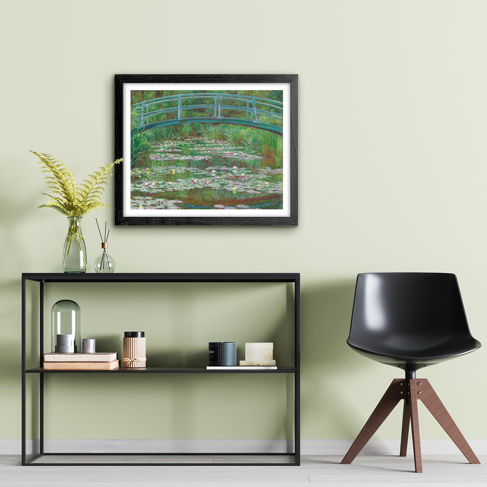 Monet Canvas Prints Wall Art, The Japanese Footbridge by Claude Monet ...