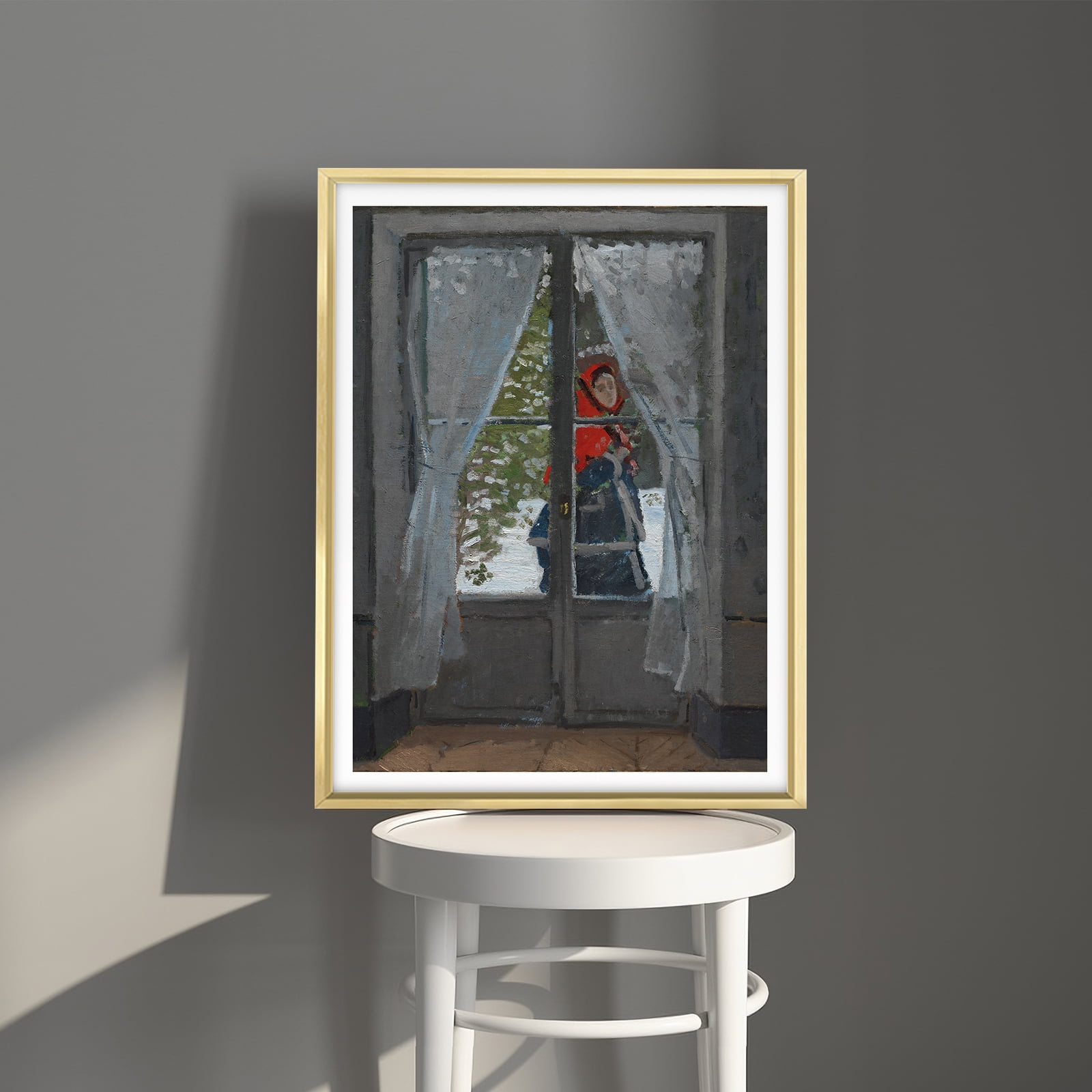 Monet Canvas Prints Wall Art, The Red Kerchief of Claude Monet Famous ...