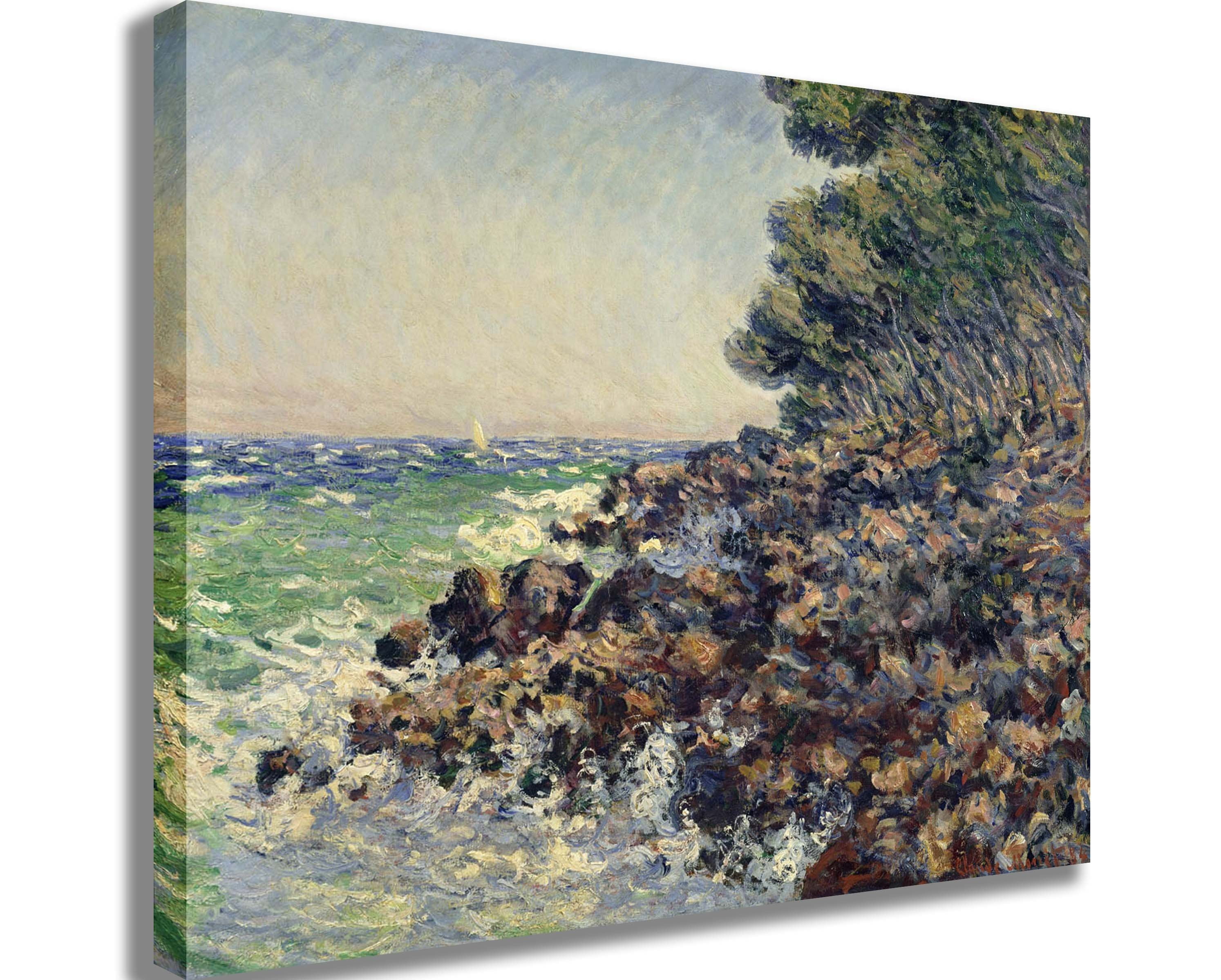 Monet "Cap Martin" (1884) Canvas Print - Walmart.com