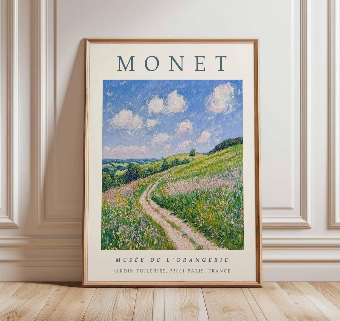 Monet Classic Water Lilies Poster, Unframed Paper Poster 11x14in ...