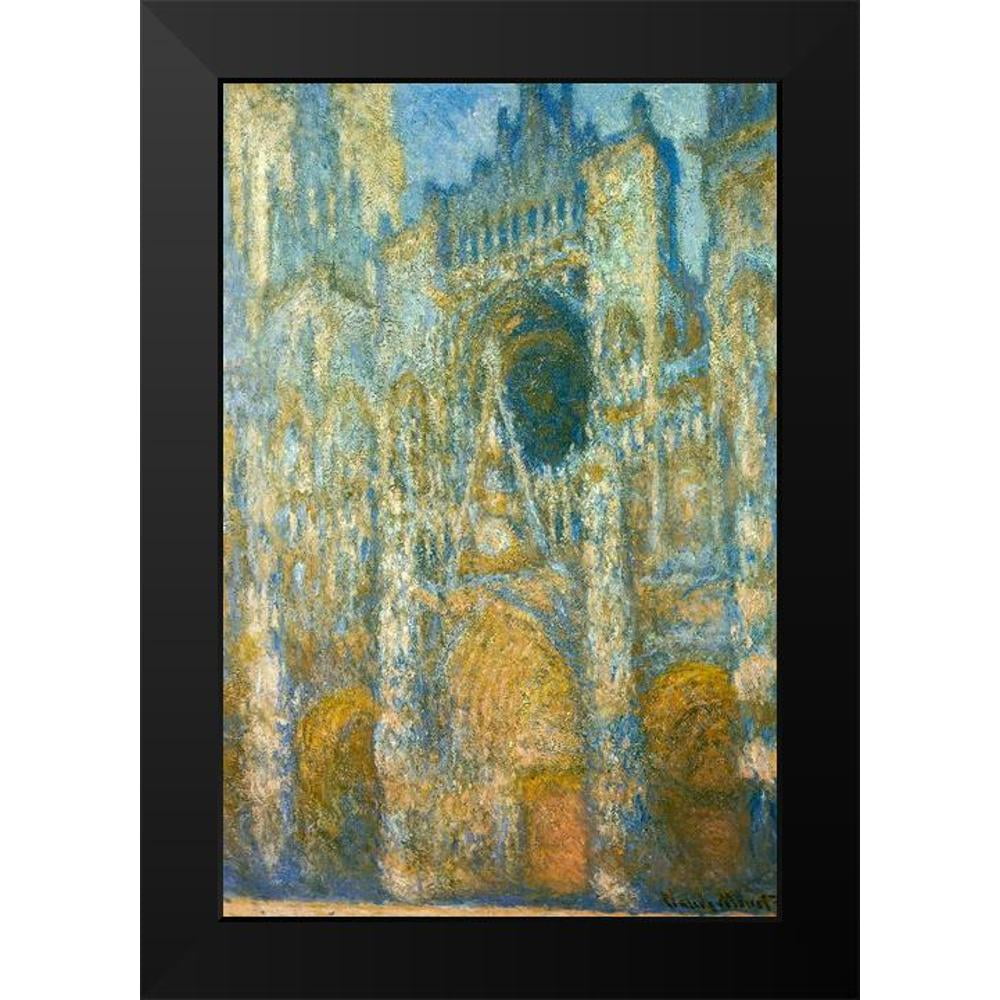 Monet, Claude 11x14 Black Modern Framed Museum Art Print Titled - Rouen ...