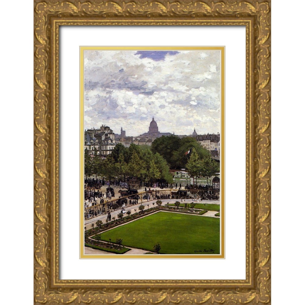 Monet, Claude 11x14 Gold Ornate Wood Framed with Double Matting Museum ...