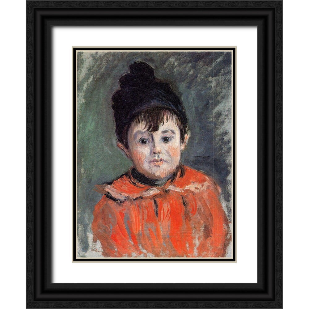 Monet, Claude 12x14 Black Ornate Wood Framed with Double Matting Museum ...