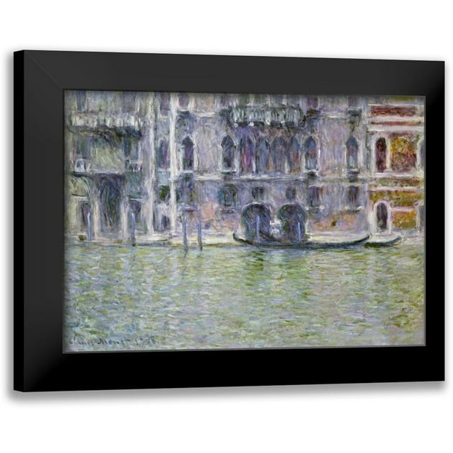 Monet, Claude 14x11 Black Modern Framed Museum Art Print Titled - Palazzo da Mula, Venice ...