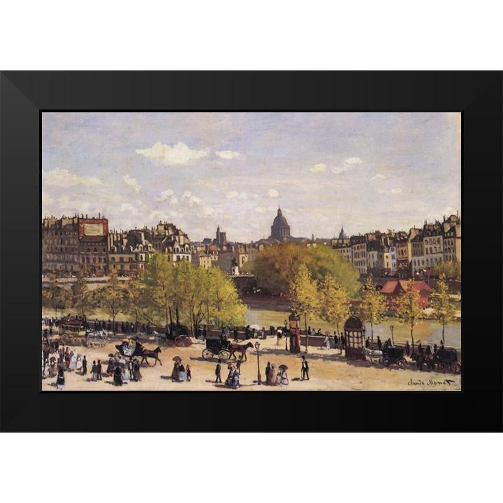 Monet, Claude 14x11 Black Modern Framed Museum Art Print Titled - Quai ...
