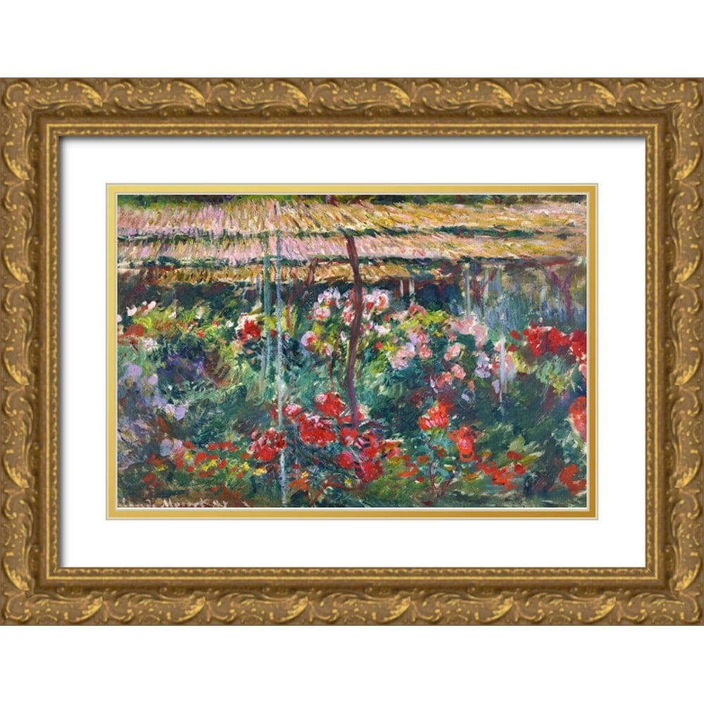Monet, Claude 14x11 Gold Ornate Wood Framed with Double Matting Museum ...