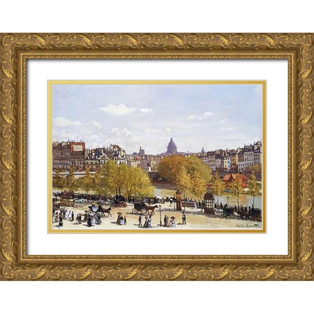 Monet, Claude 14x11 Gold Ornate Wood Framed with Double Matting Museum ...