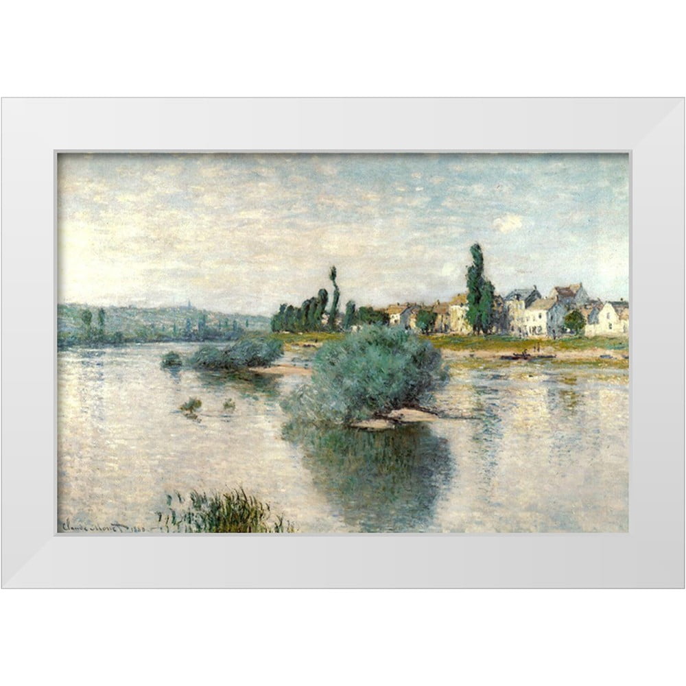 Monet, Claude 14x11 White Modern Wood Framed Museum Art Print Titled - Lavacourt 1880 - Walmart.com